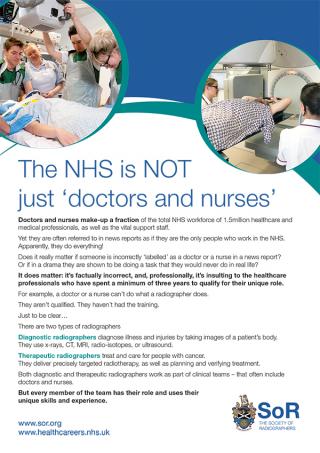 New versions of 'The NHS is NOT just doctors and nurses' | SoR
