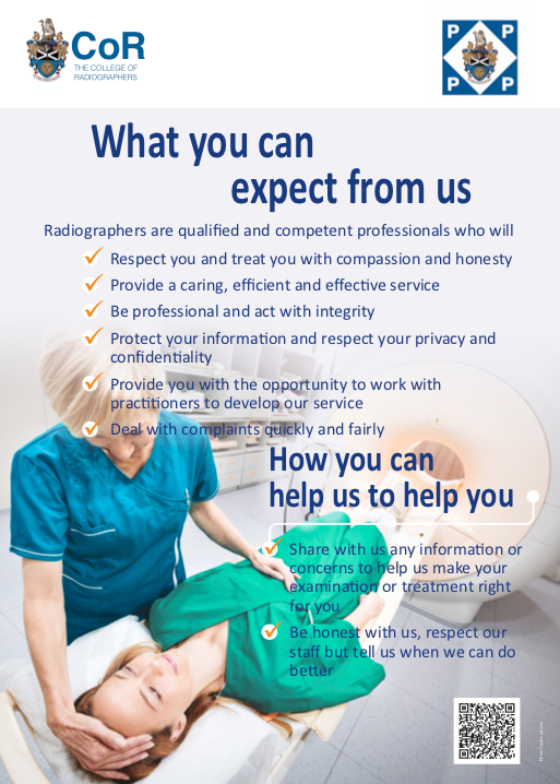 'What you can expect from us’ patient guidance poster | SoR