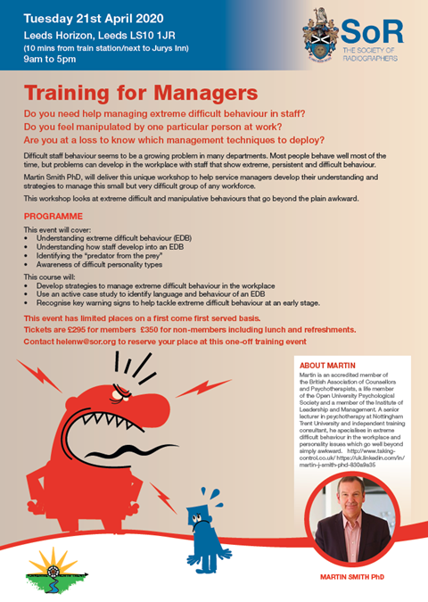 Join our Extreme Difficult Behaviour training day | SoR