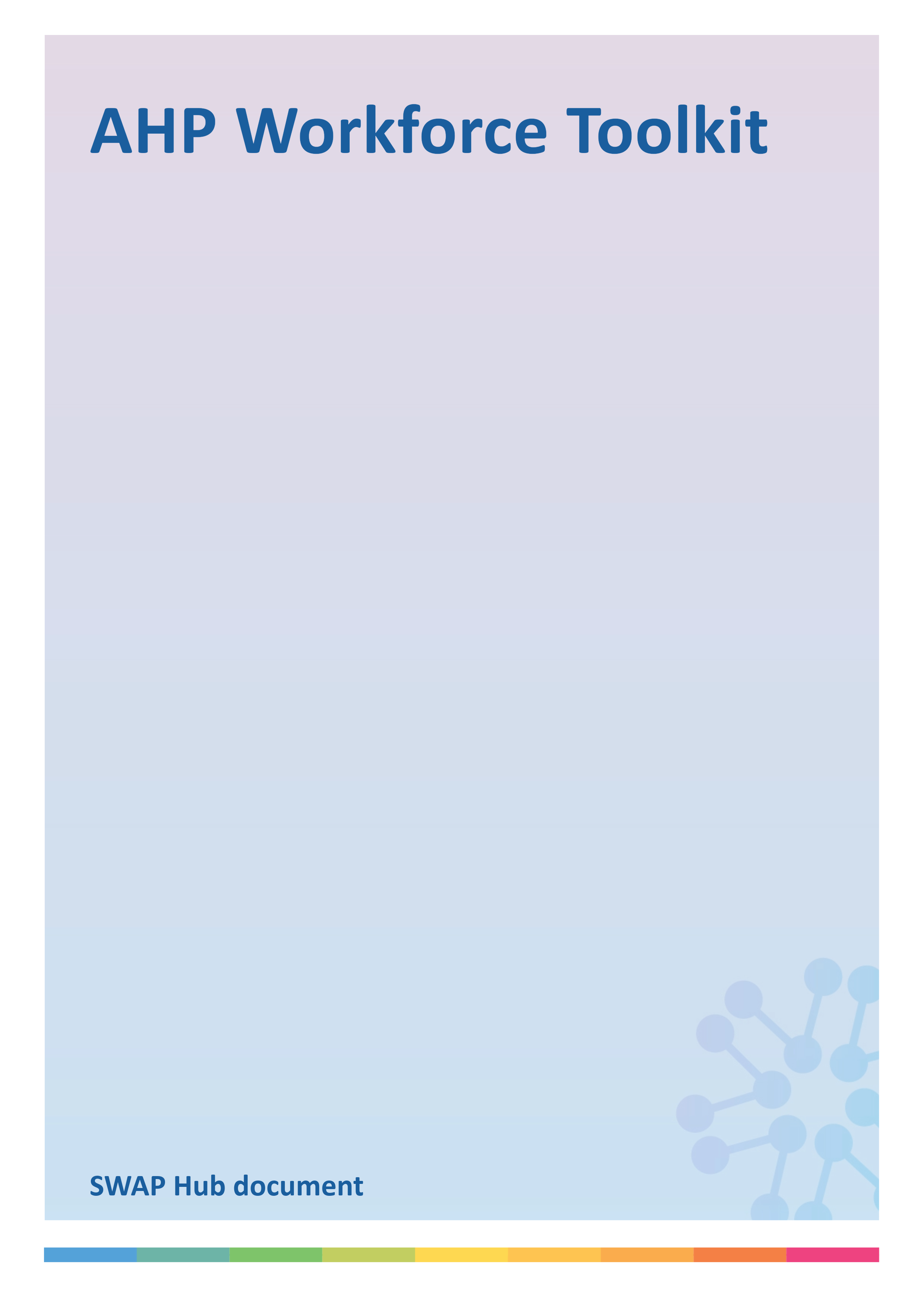 AHP Workforce Toolkit v1 | SoR