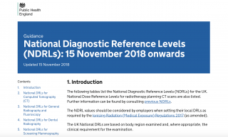Updates to National Diagnostic Reference Levels website | SoR