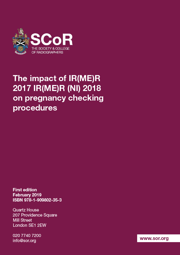 The impact of IR(ME)R 2017 IR(ME)R (NI) 2018 on pregnancy checking ...