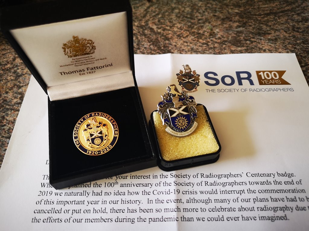 100 years of the Society of Radiographers is celebrated with new badge ...